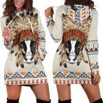 Cow Wear Native American Hat Hoodie Dress - Sand Creek Farm