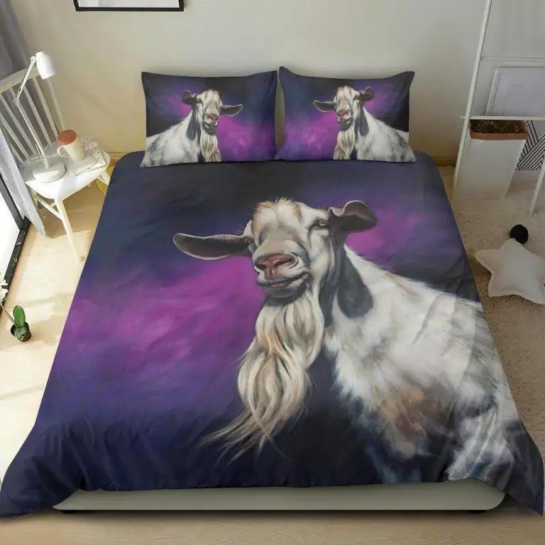 Black and White Goat Face Bedding Set - Sand Creek Farm