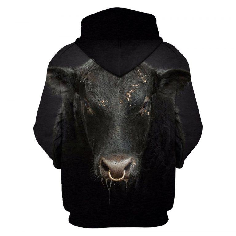 Black Angus Cattle 3D Hoodie - Sand Creek Farm